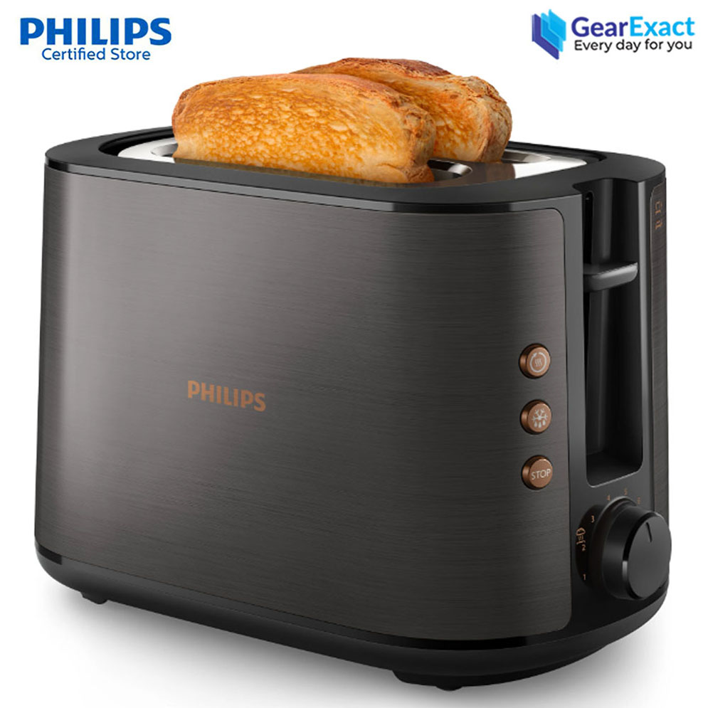 Philips HD2650/31 Toaster 5000 Series in Black & Copper - Gear Exact